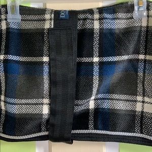 dover saddlery | Bedding | Dover Saddlery Dog Blanket Black Plaid Large ...